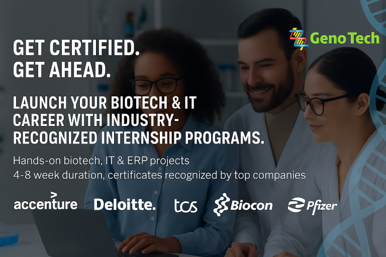 Career & Internship – GenoTech !! A Complete Solution for living.